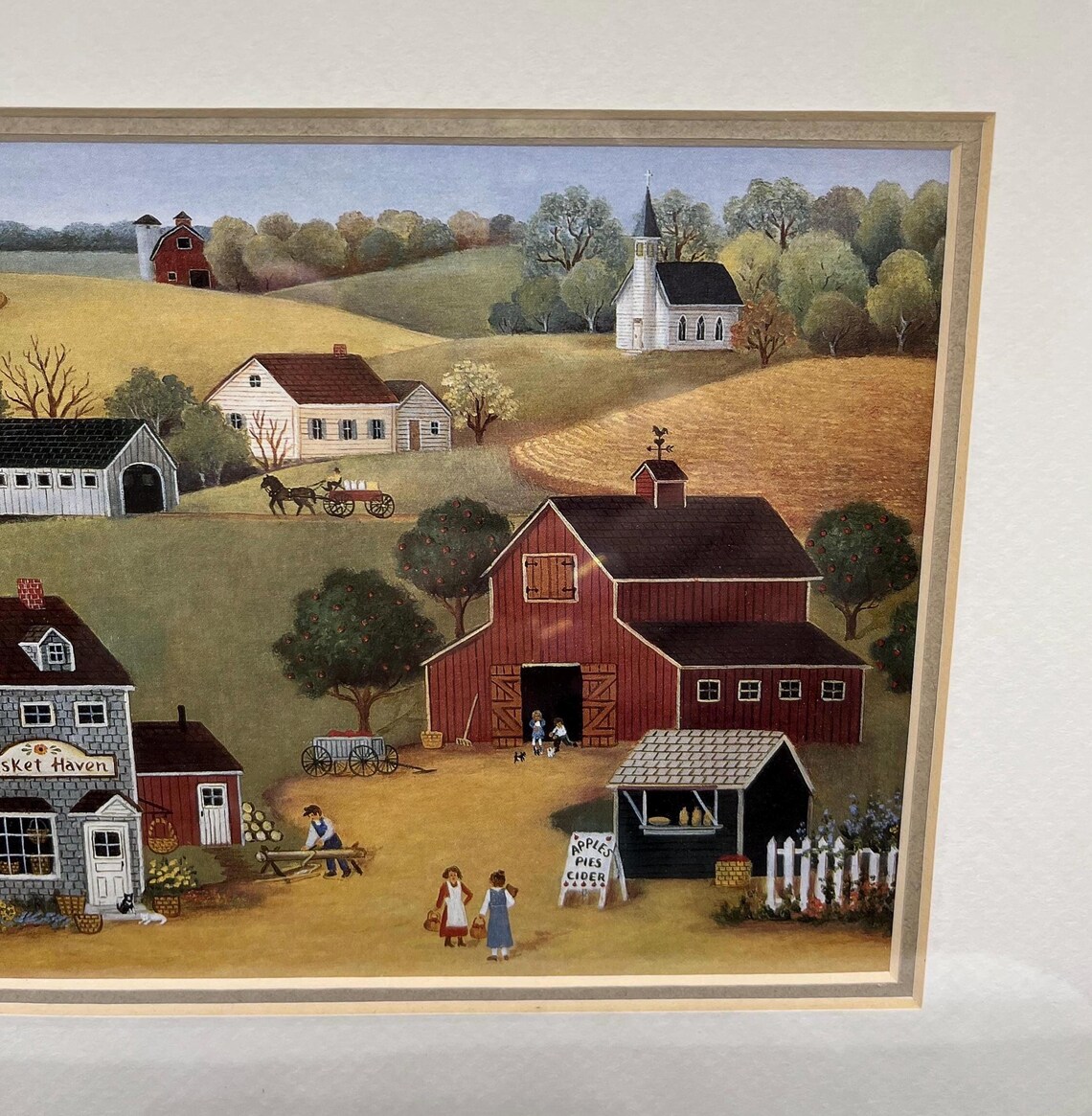Folk Art Print by Colleen Eubanks, Vintage - Etsy