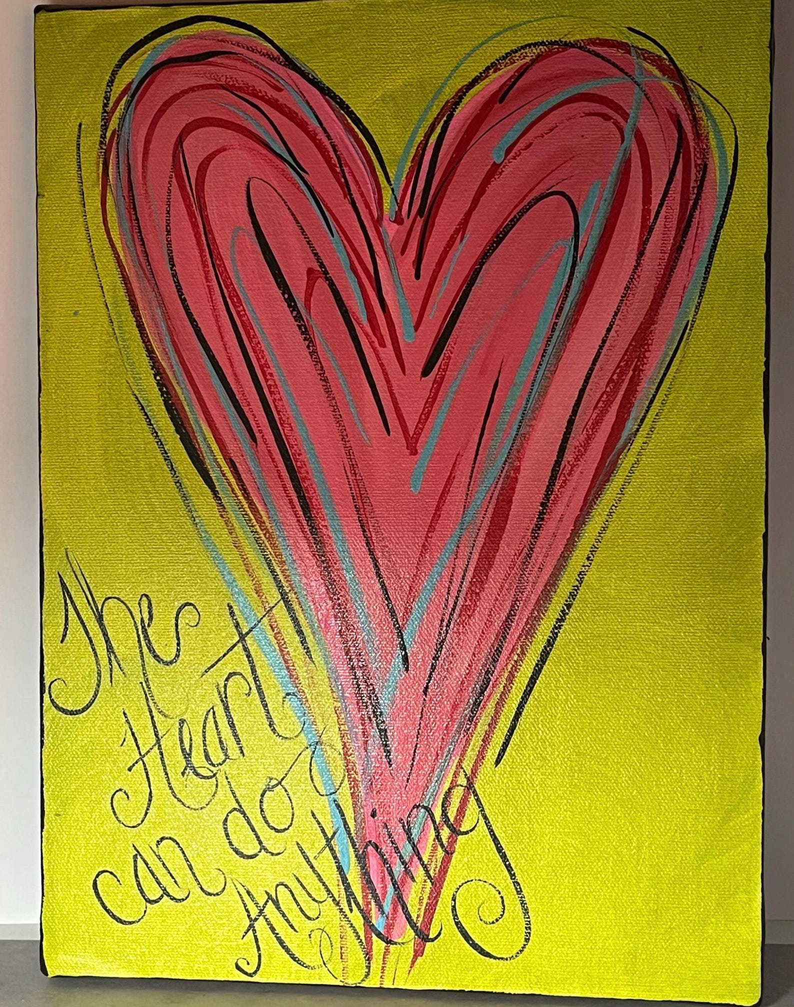 Original Acrylic Painting, “the Heart Can Do Anything” - Etsy