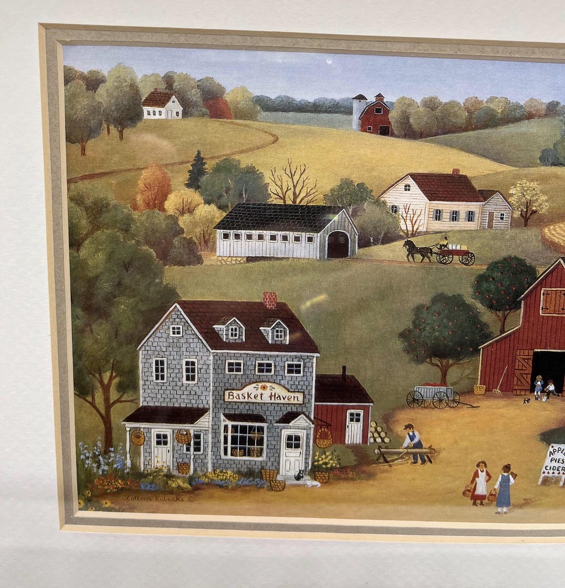 Folk Art Print by Colleen Eubanks, Vintage - Etsy