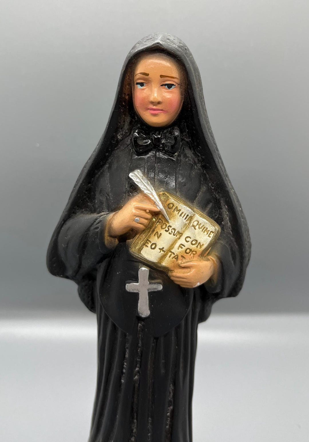 St. Frances Xavier Cabrini Chalkware Statue, Vintage - Etsy