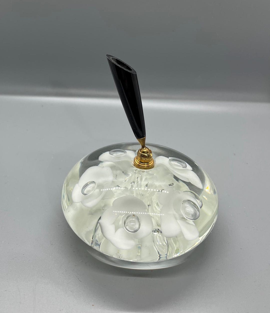 Vintage Paperweight With Pen Holder - Etsy