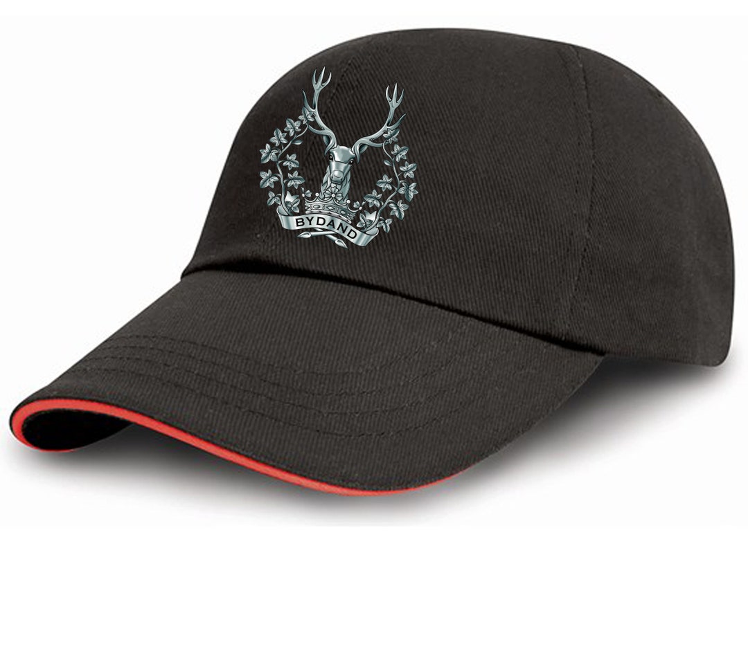 Gordon Highlanders Cap Badge on a Black Baseball Cap, Hand Printed - Etsy