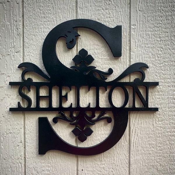 Door Wreath Monogram - Etsy