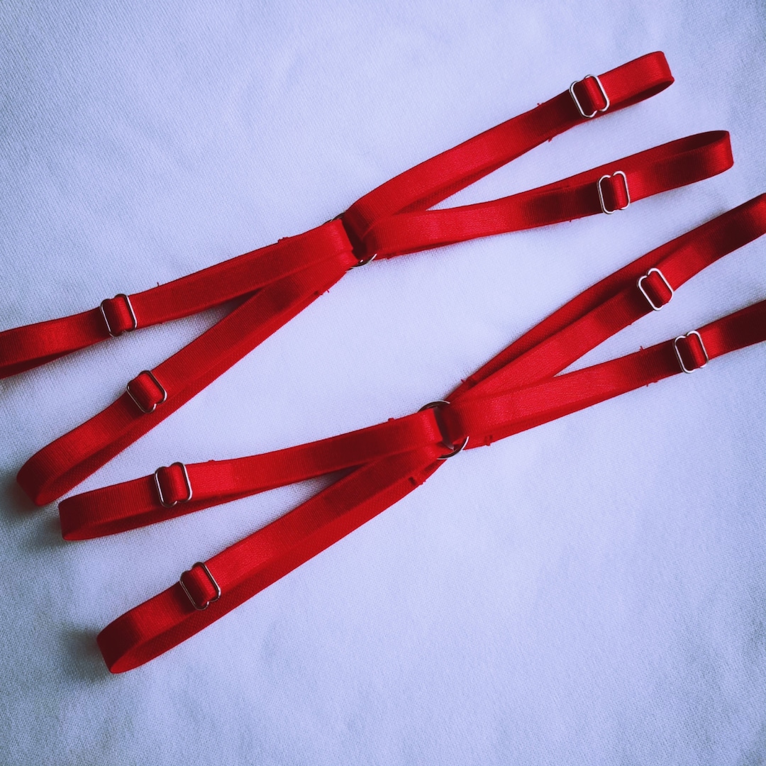 Set of 2 Elastic Thigh Garter, Leg Garters, Women Garter, Leg Harness ...