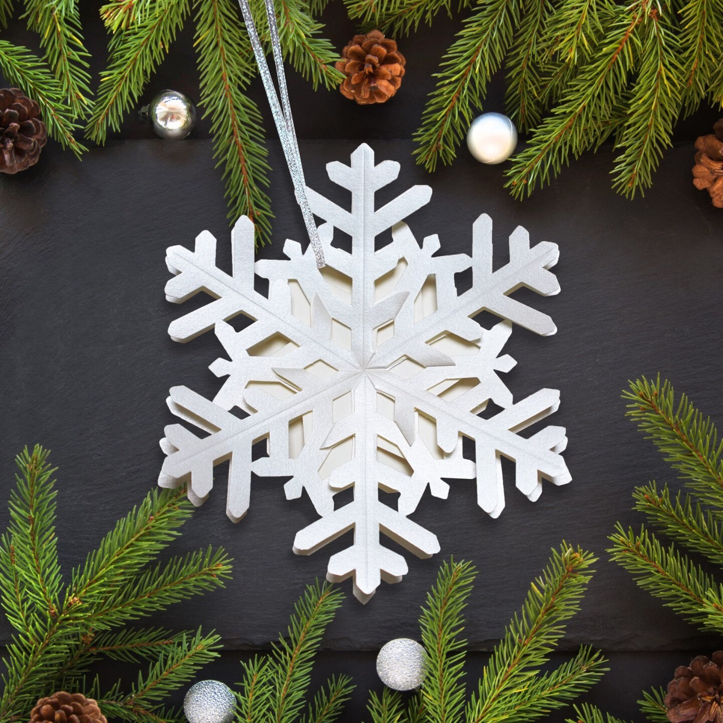 Snowflake card 2 colors / High quality Handmade cards / | Etsy