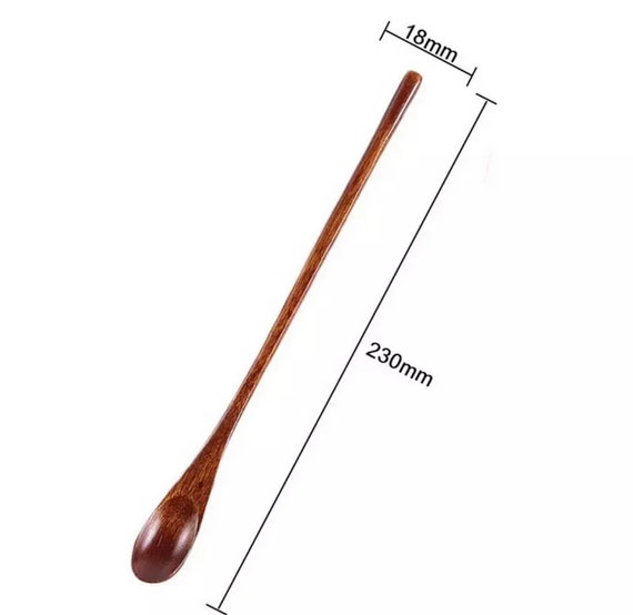 Long Handle Wooden Spoon / Handmade Wooden Tea Stirring Spoon/ - Etsy