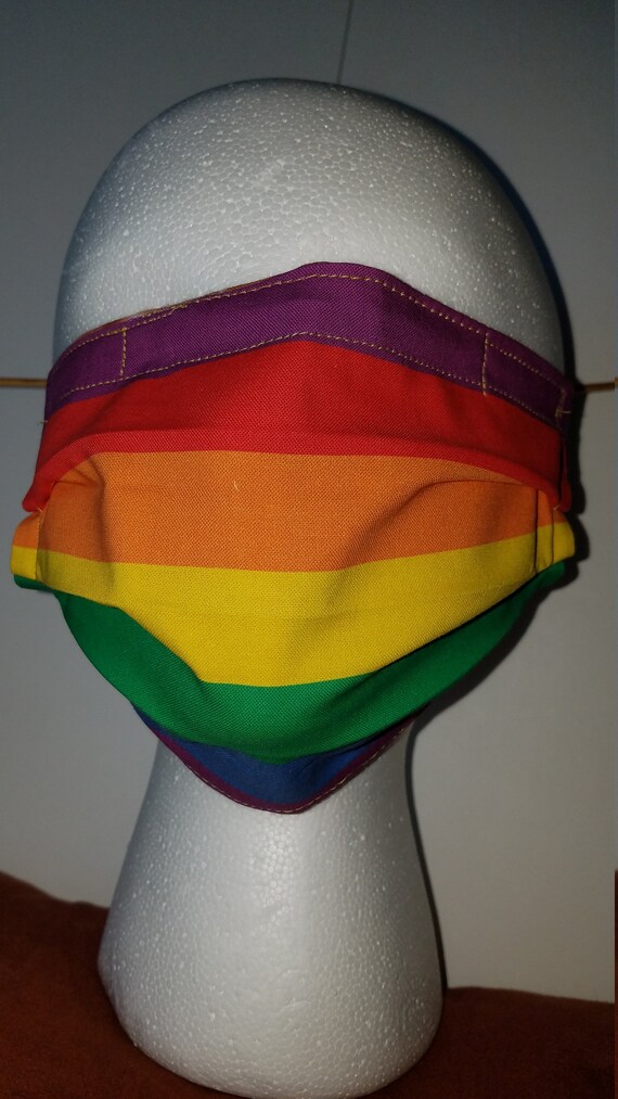Pride Rainbow Mask | Etsy
