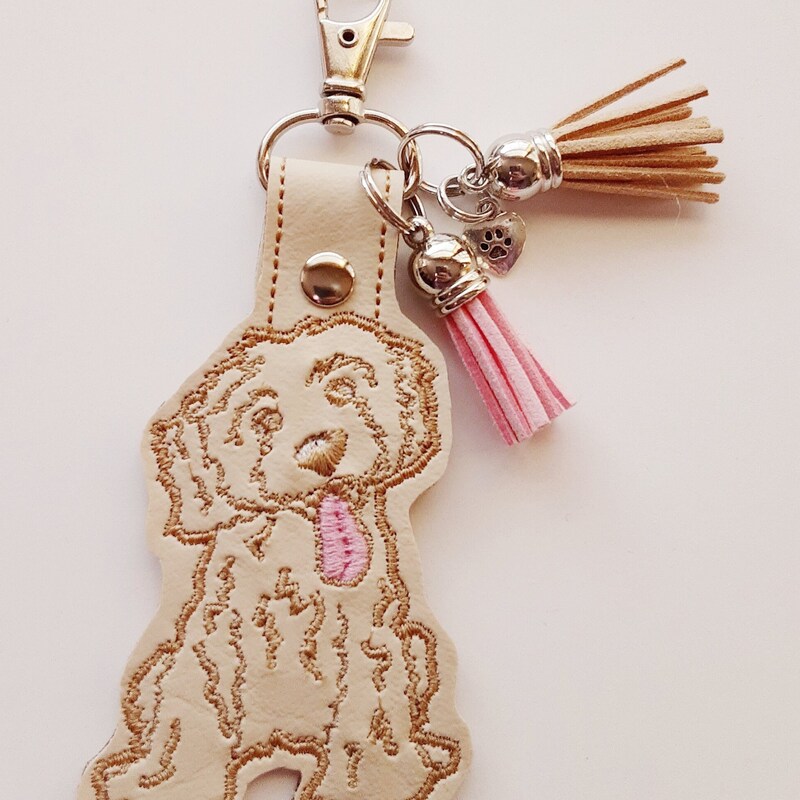 Labradoodle Keychain - Etsy