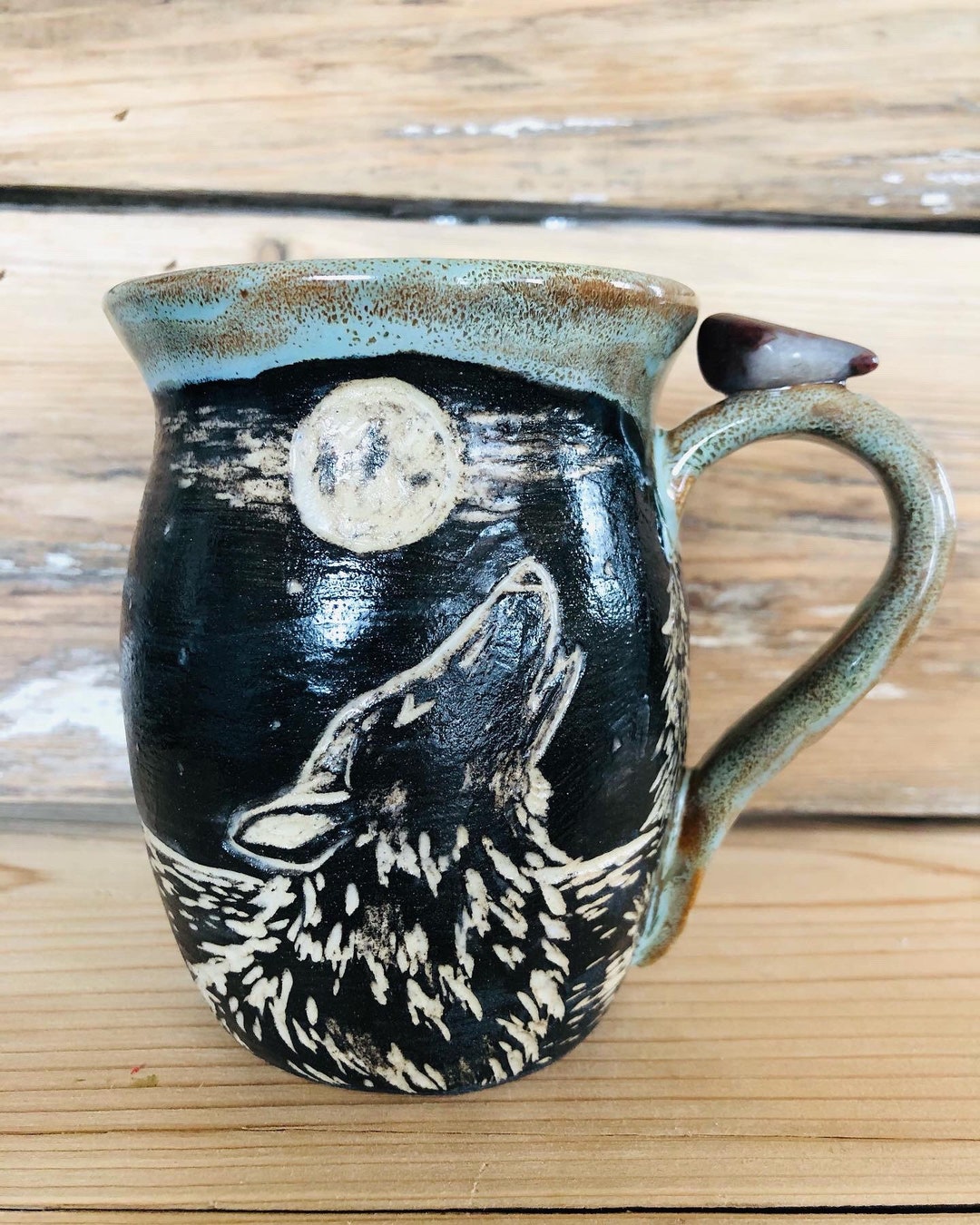 Wolf Mug (made to Order) - Etsy