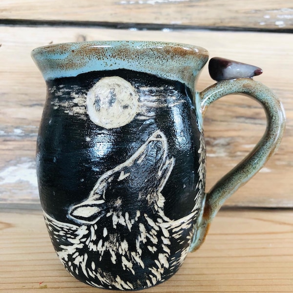 Wolf Coffee Mug - Etsy
