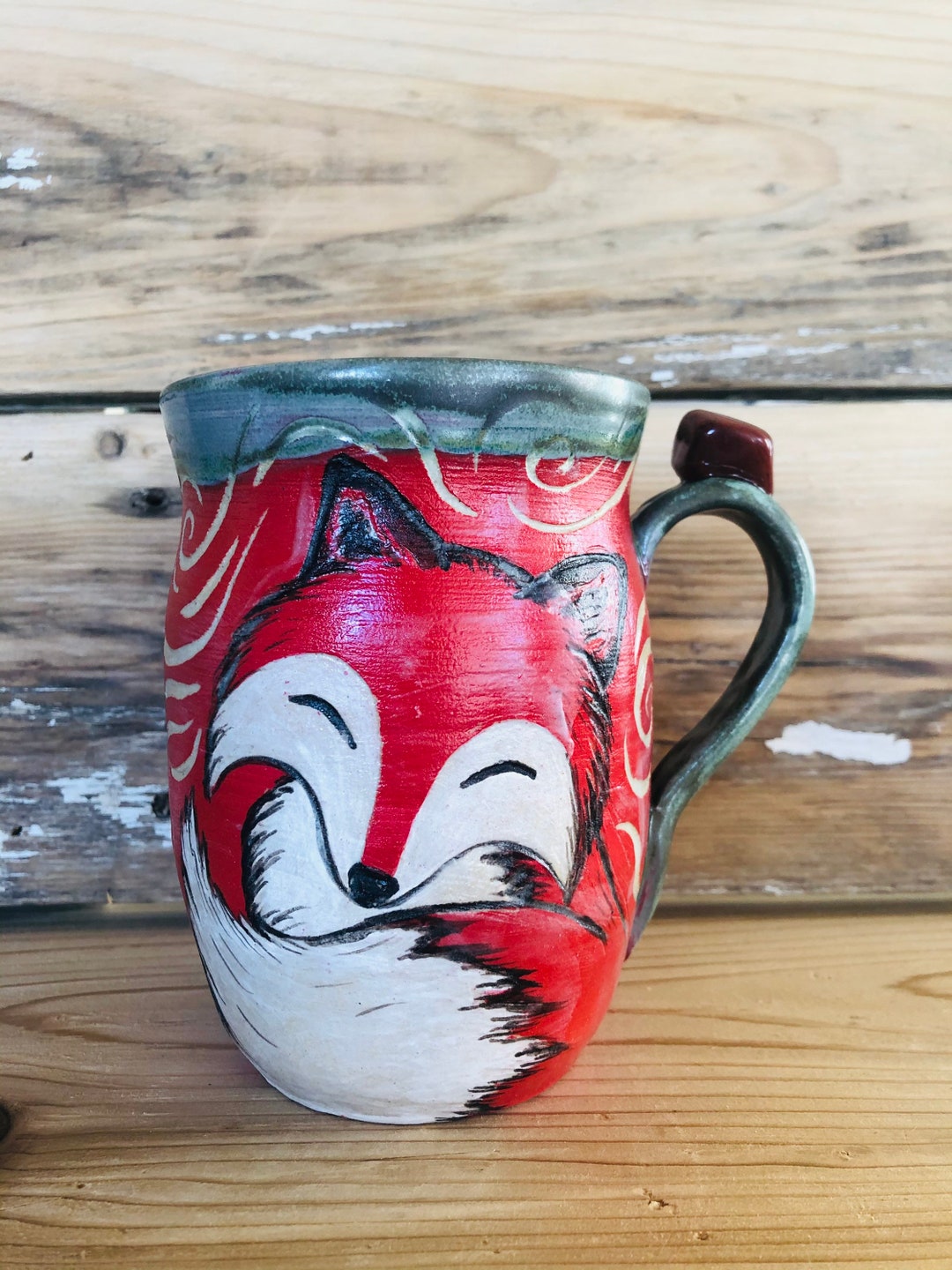 Happy Fox Mug made to Order - Etsy