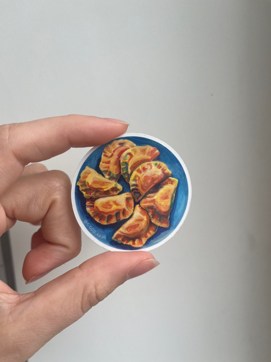 Pierogi Sticker, Plate of Pierogi, Dumpling Sticker, My First Batch of ...