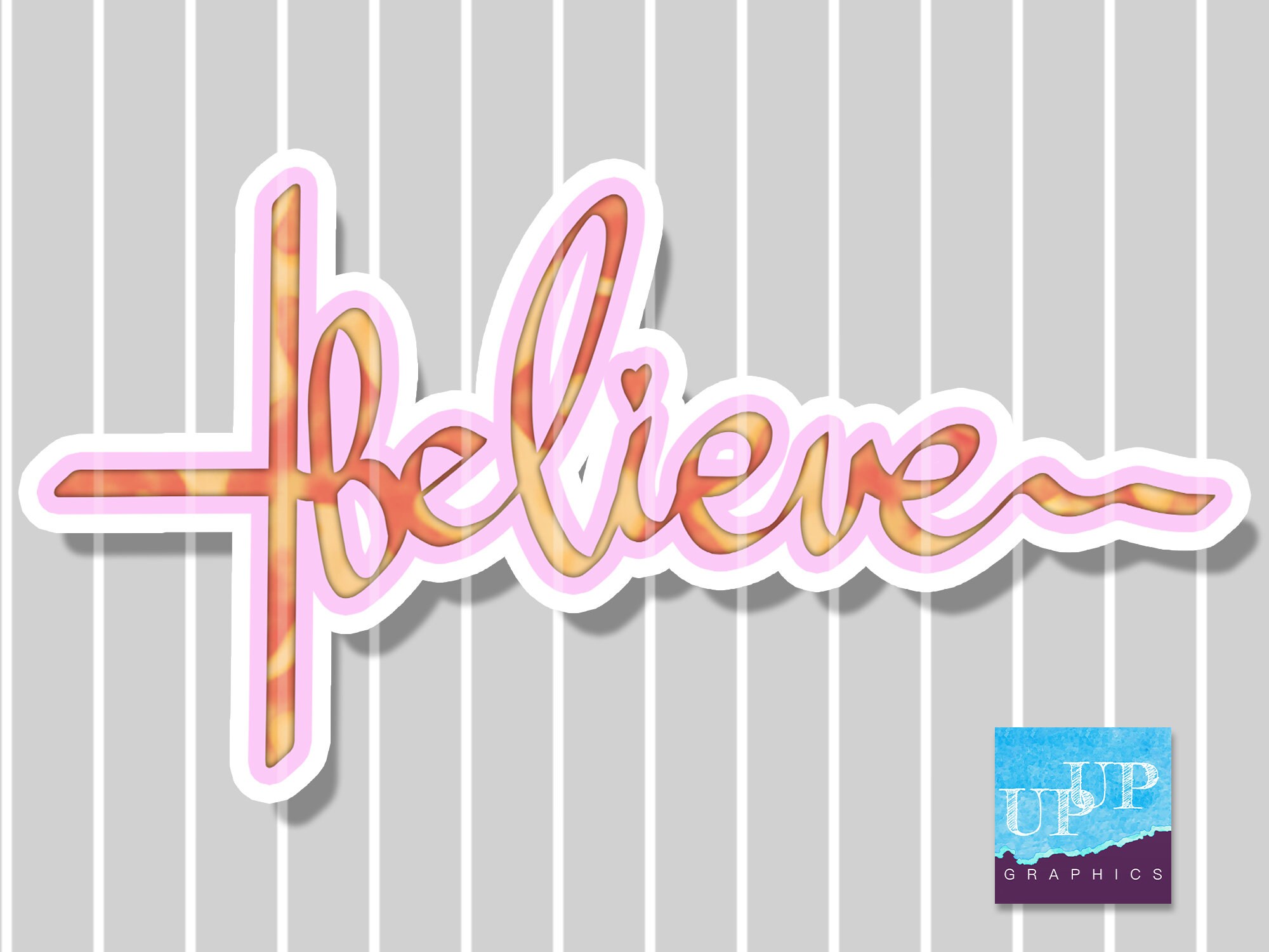Believe Sticker/cross Sticker/ Inspirational Sticker/christian - Etsy