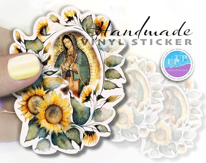 Virgin Mary Decal Sticker for Your Car Virgen De Guadalupe Stickers - Etsy