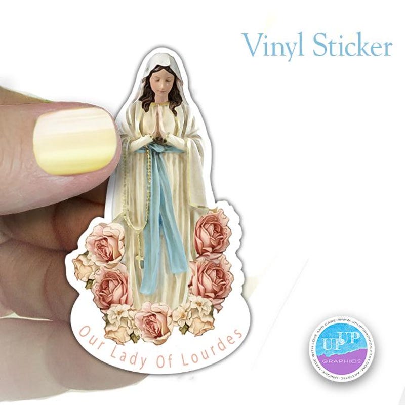Virgin Mary Gold Stickers - Etsy