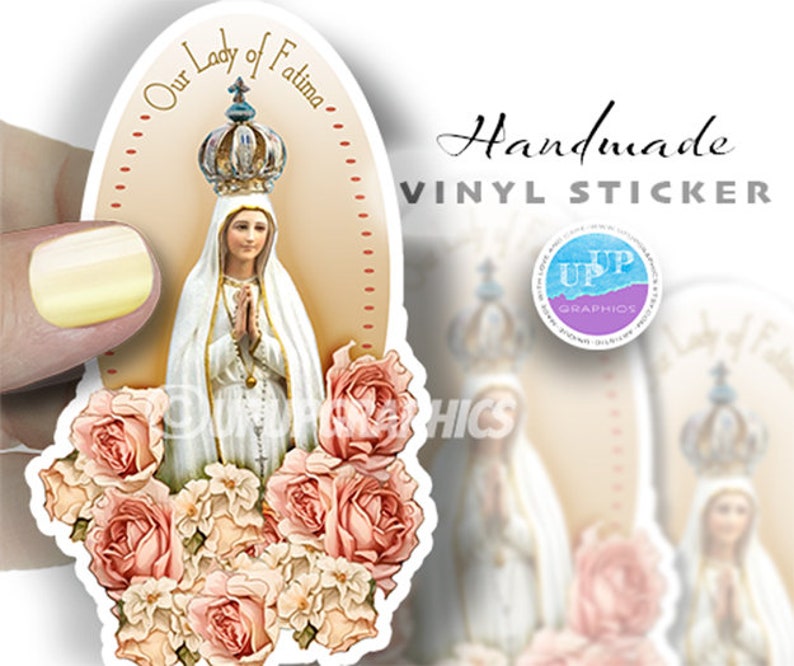 Our Lady of Fatima Sticker - Catholic Stickers - Virgen De Fatima ...