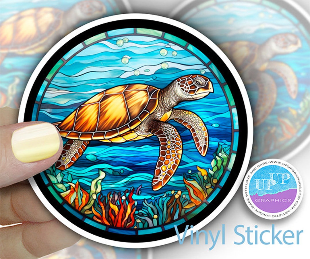 Sea Turtle Sticker, Ocean Turtle Stickers, Turtles Sticker for Animal ...