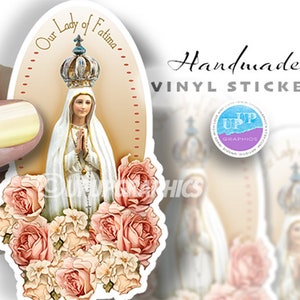 Our Lady of Fatima Sticker - Catholic Stickers - Virgen De Fatima ...