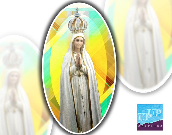 Our Lady of Fatima Sticker Catholic Stickers Virgen De - Etsy