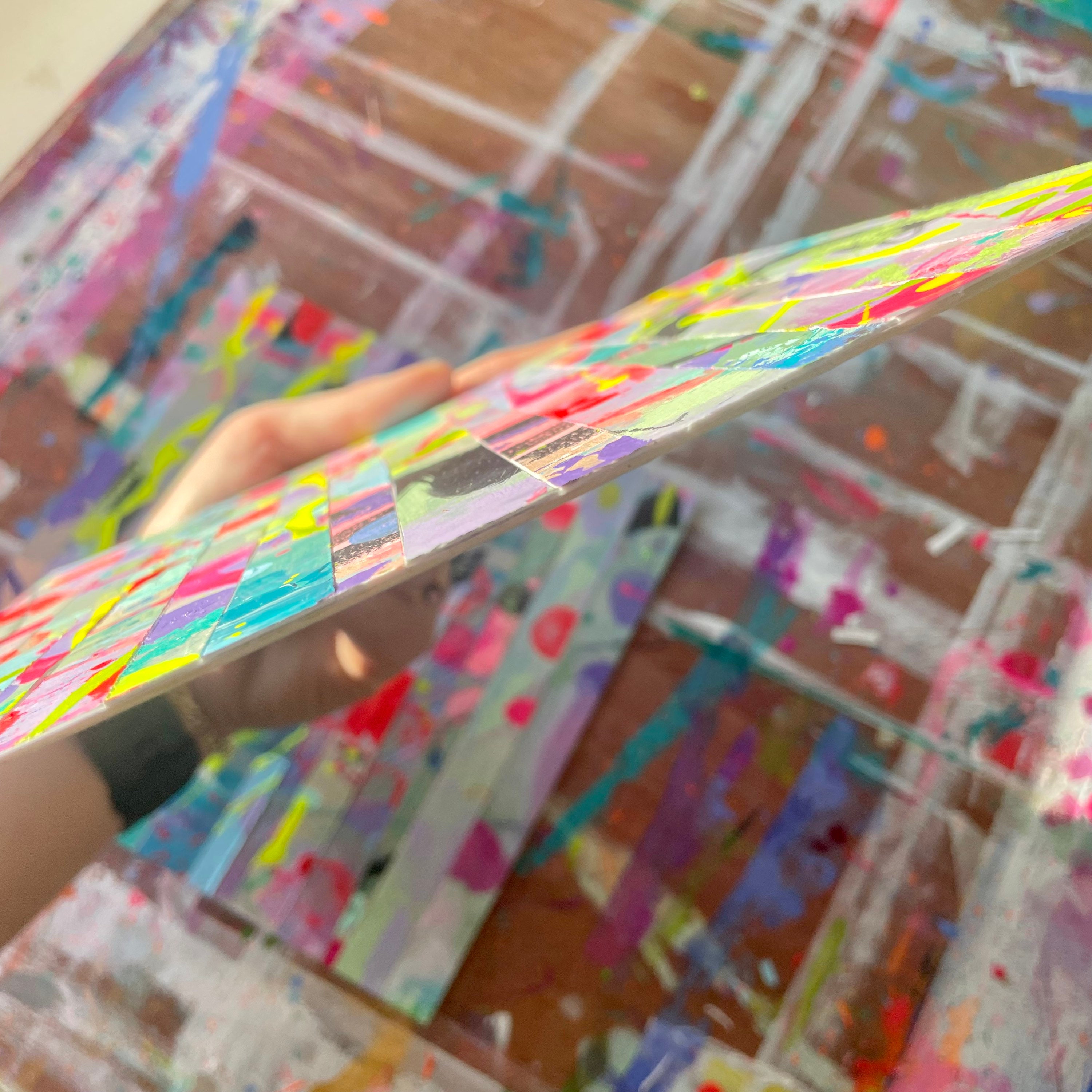 Original Abstract Collage Fine Art Hahnemühle 330gsm Paper on 1mm Board ...