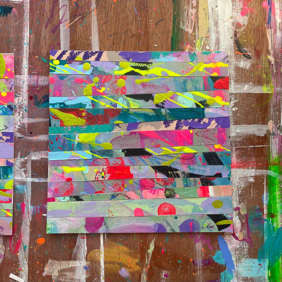 Original Abstract Collage | Fine Art Hahnemühle 330gsm Paper on 1mm ...