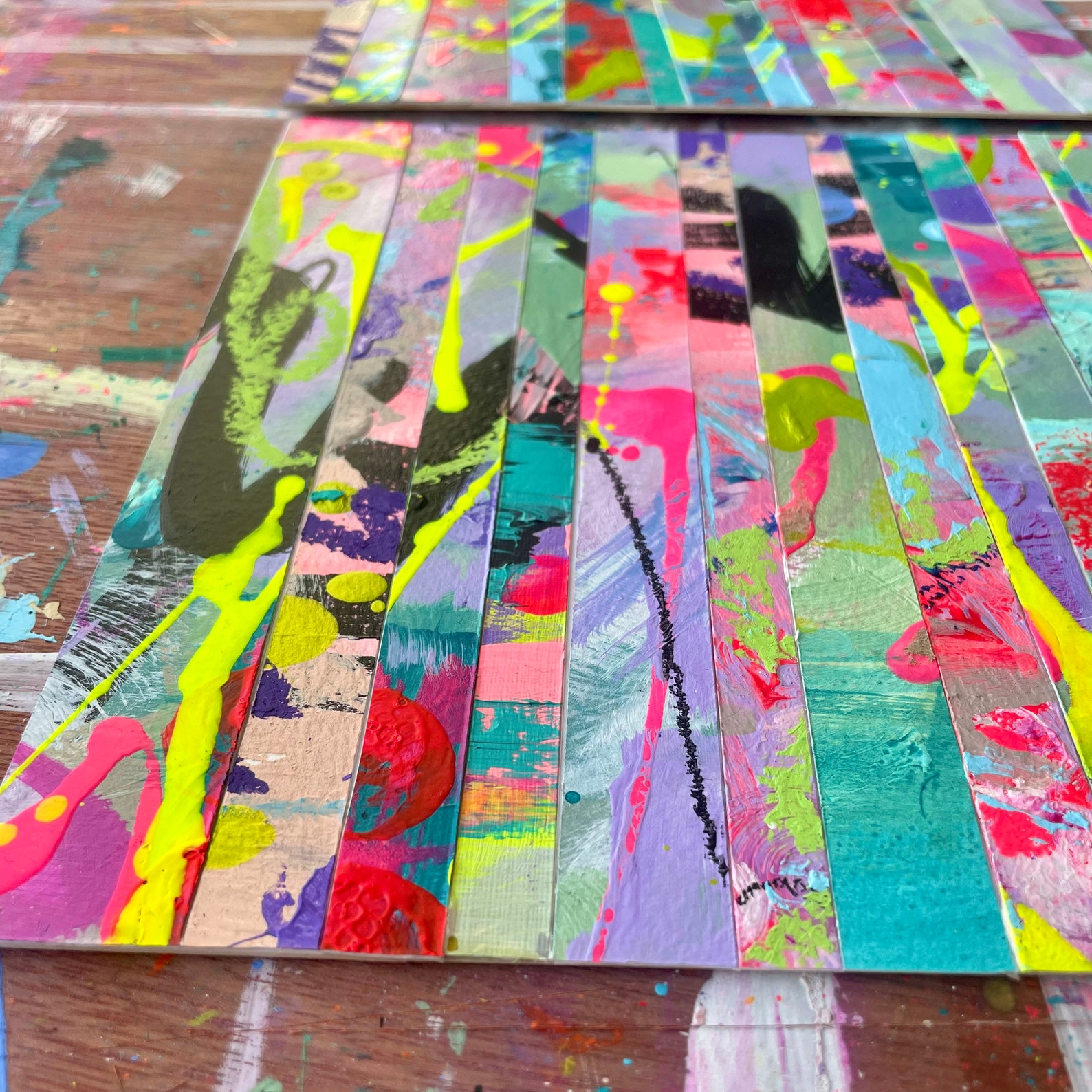 Original Abstract Collage Fine Art Hahnemühle 330gsm Paper on 1mm Board ...