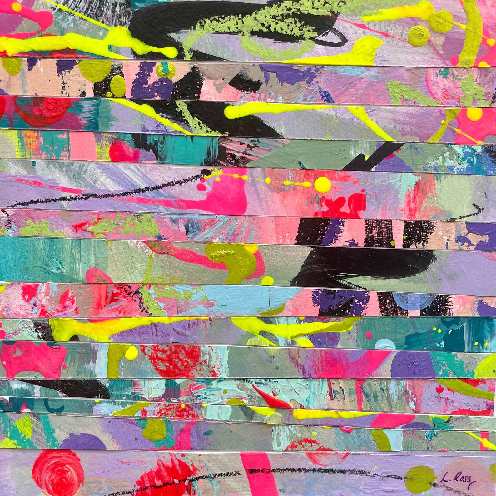 Original Abstract Collage Fine Art Hahnemühle 330gsm Paper on 1mm Board ...