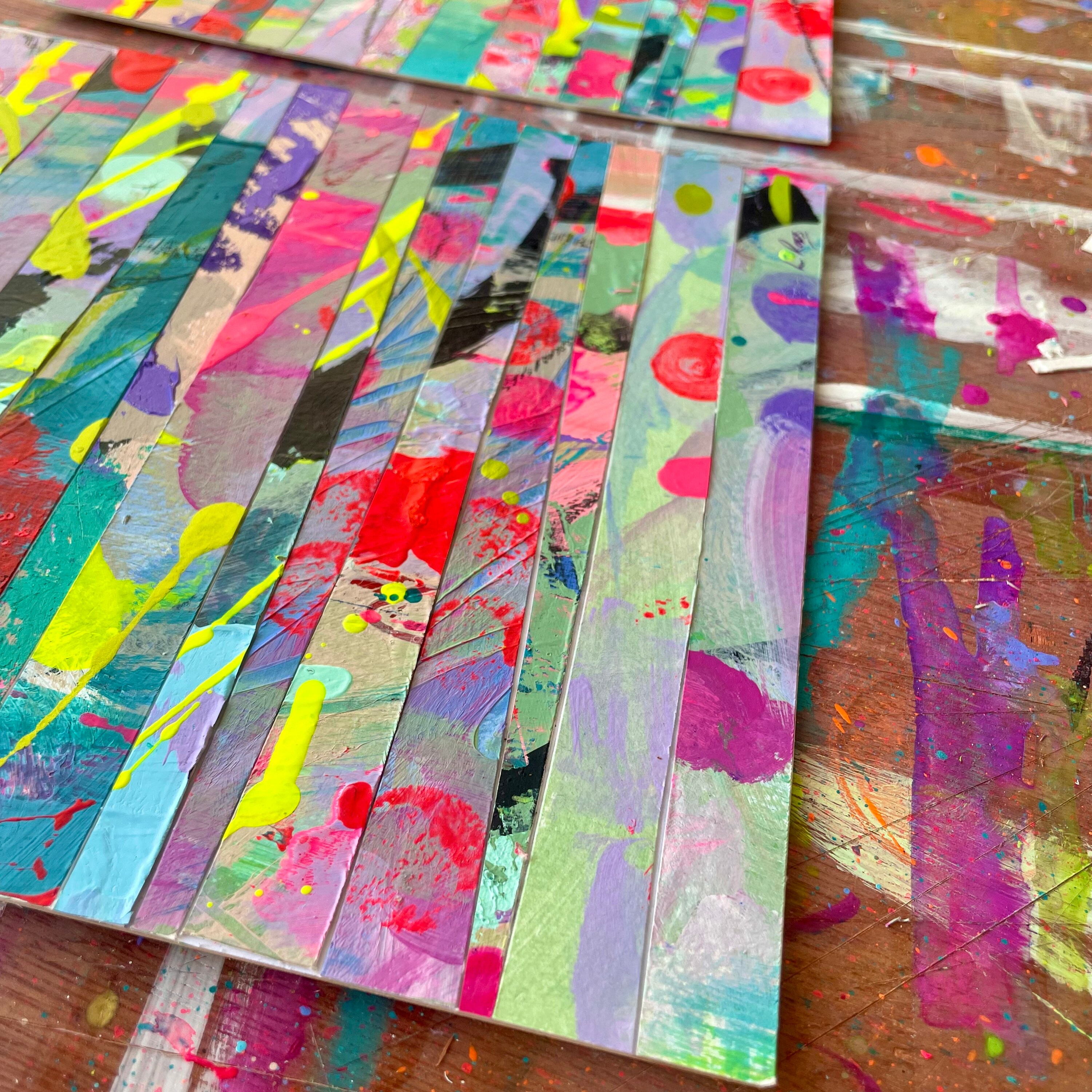 Original Abstract Collage Fine Art Hahnemühle 330gsm Paper on 1mm Board ...