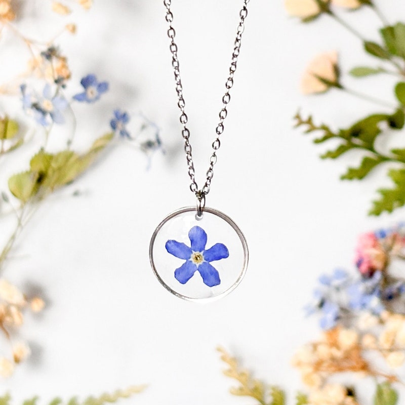 Forget Me Not Charm - Etsy
