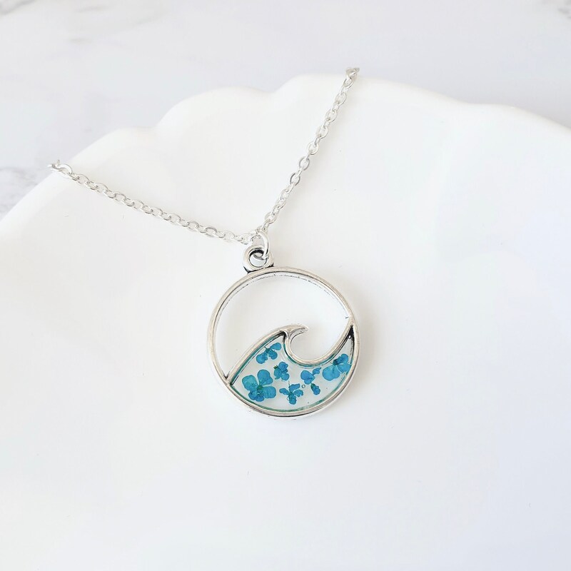 Wave Necklace - Etsy