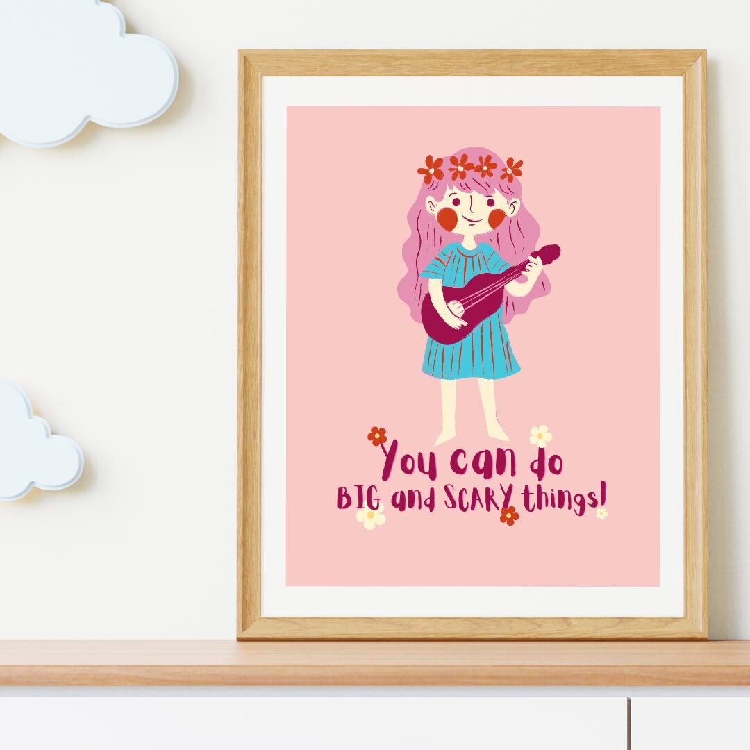 Magical Fairy Inspirational Quote Digital Print Wall Poster for Kids ...