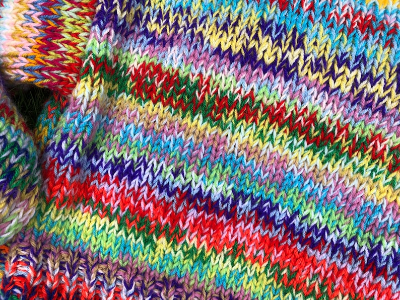 Hand Knitting Pattern the Knit Edit Colour Change Technique | Etsy UK