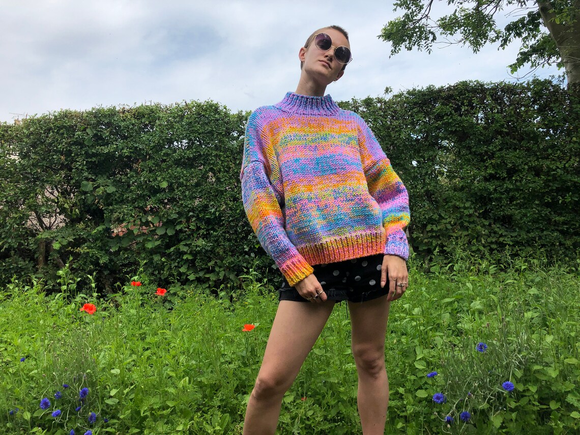 Hand Knitting Pattern the Jupiter Jumper | Etsy