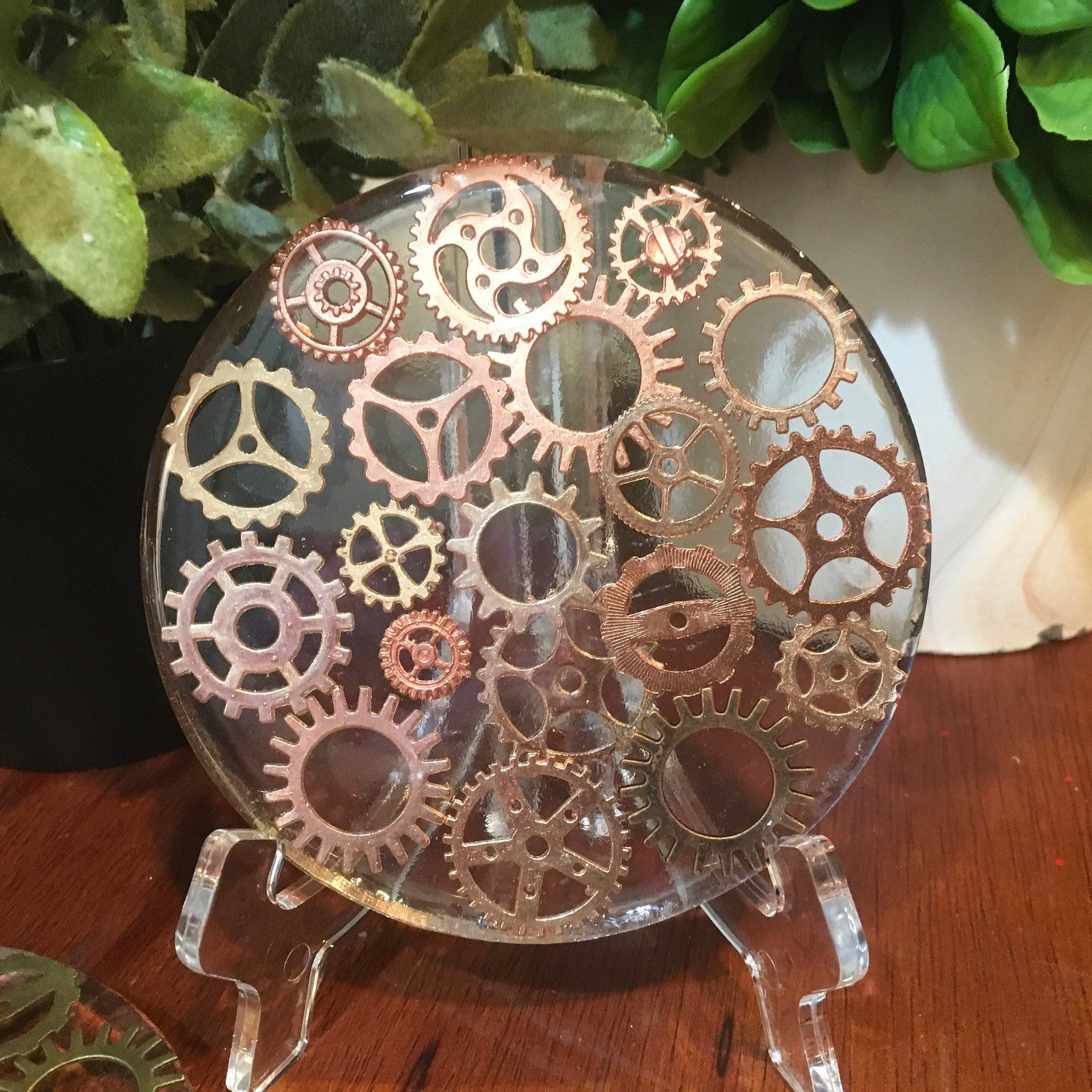 Round Gear Steampunk Coasters Set of 4 - Etsy