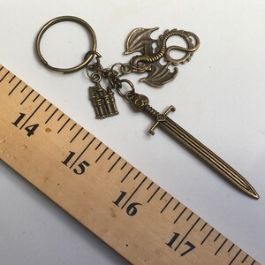 Slay the Dragon Keychain | Etsy