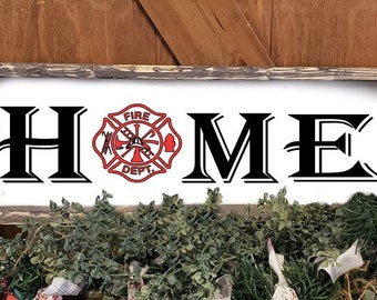 Firefighter Porch Sign - Etsy