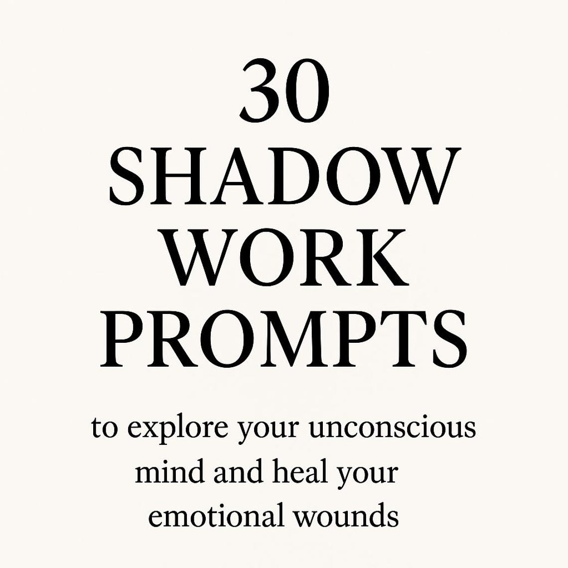Shadow Work Journal Prompts for Beginners | Spiritual Healing Workbook ...