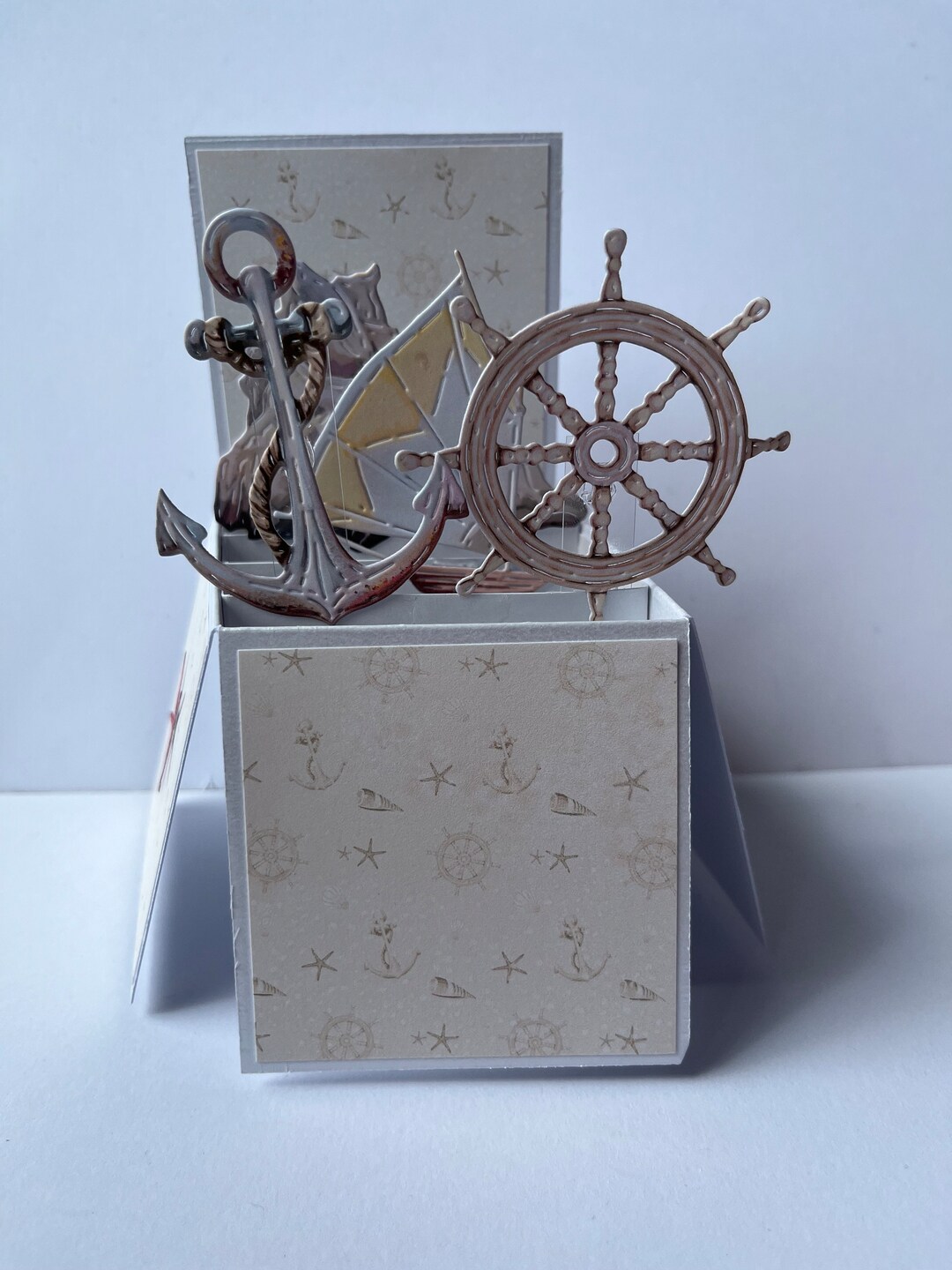Boat Pop up Box Card - Etsy