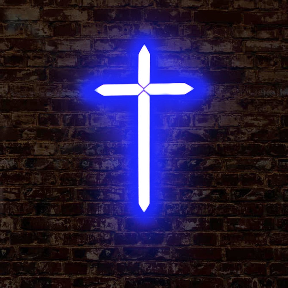 Backlit Outdoor Cross