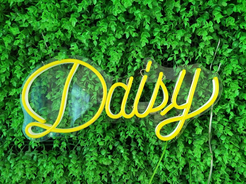 Daisy Name Sign Custom Name Neon Sign Wedding Party Customize - Etsy