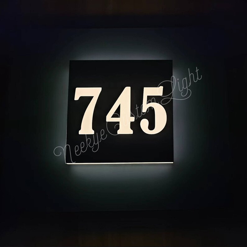 Custom Illuminated LED House Sign丨modern LED House - Etsy
