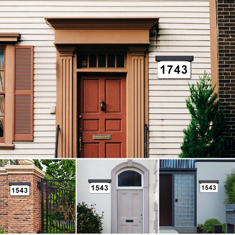 House Numbers for Outside, Custom Address Numbers for Home,solar ...
