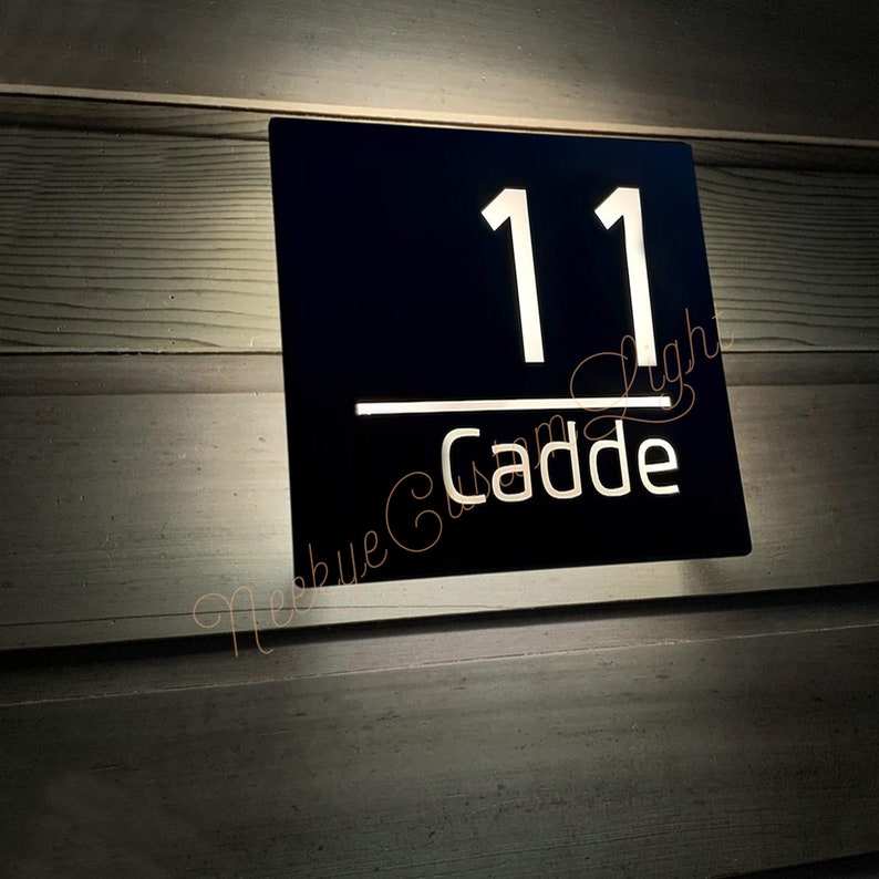 Custom Illuminated LED House Sign丨modern LED House - Etsy