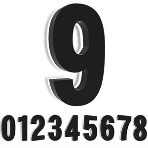 Lighted House Number,backlit Floating LED Lighted Outdoor Large Address ...