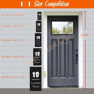 Custom House Number Sign丨led Number Modern Address Plaque Light Box丨 ...