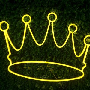 Crown Neon Sign丨custom Neon Light With Flex Led Pattern Neon Light Sign ...