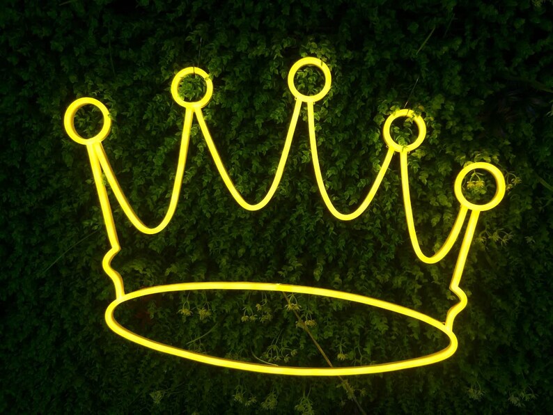 Crown Neon Sign丨custom Neon Light With Flex Led Pattern Neon - Etsy