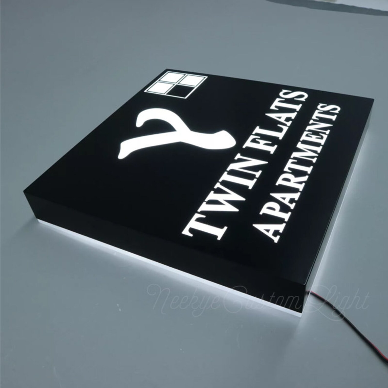 Custom Hollow Out Stainless Steel Laser Cut LED Back-lit Sign丨 ...