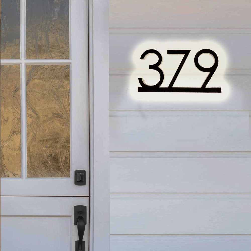 Lighted House NumbersLED Lighted House NumberMetal Address | Etsy