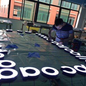 Back-lit 3D Sign, Custom Illuminated Sign, Company Custom Logo ...
